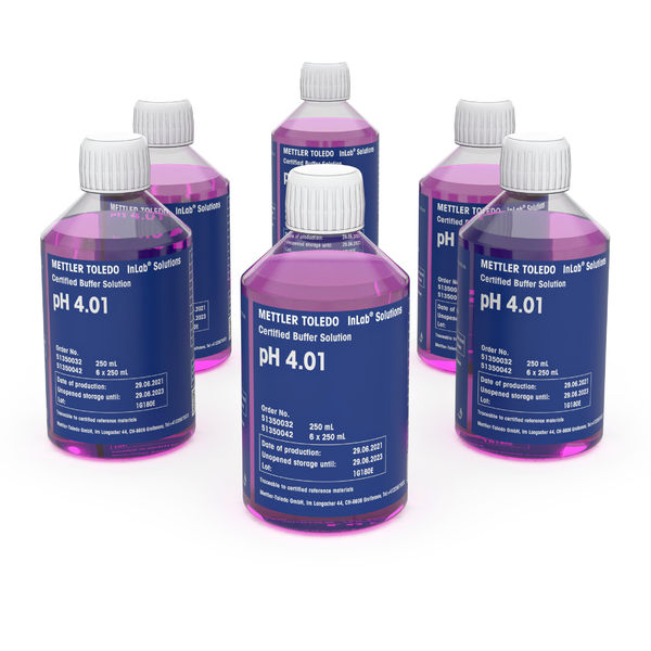 Certified buffer pH 4.01 6x250mL Bottles - Overview - METTLER TOLEDO