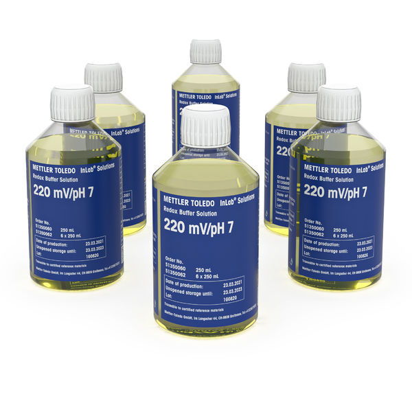 Redox buffer 220mV/pH7, 6 x 250mL - Visão Geral - METTLER TOLEDO